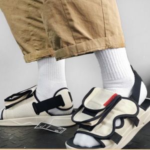 Jordan | Shoes | Jordan Ls Mens Slide Sandals Blackuniversity Redwhite ...